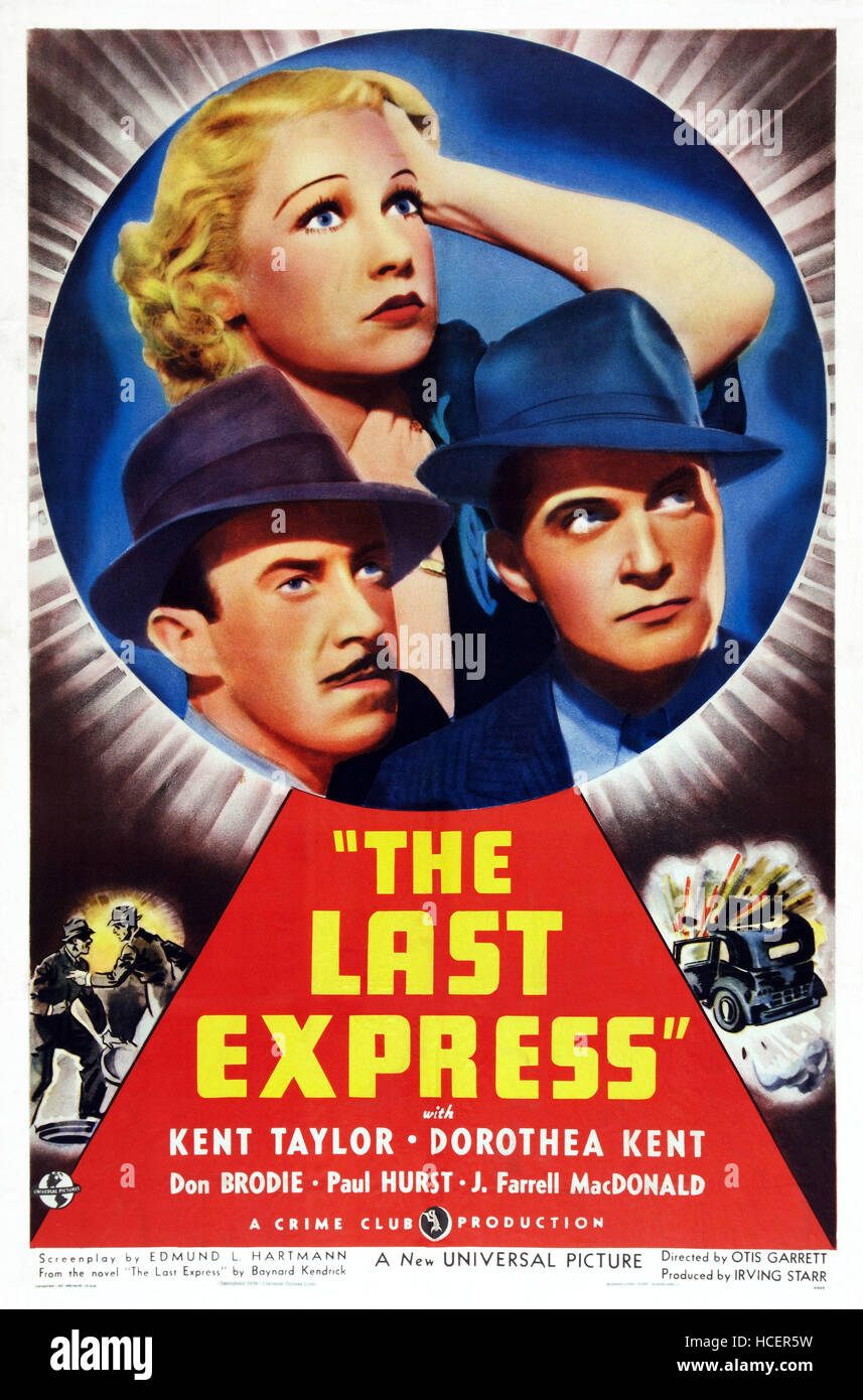 THE LAST EXPRESS, US poster art, from left: Don Brodie, Dorothea Kent ...