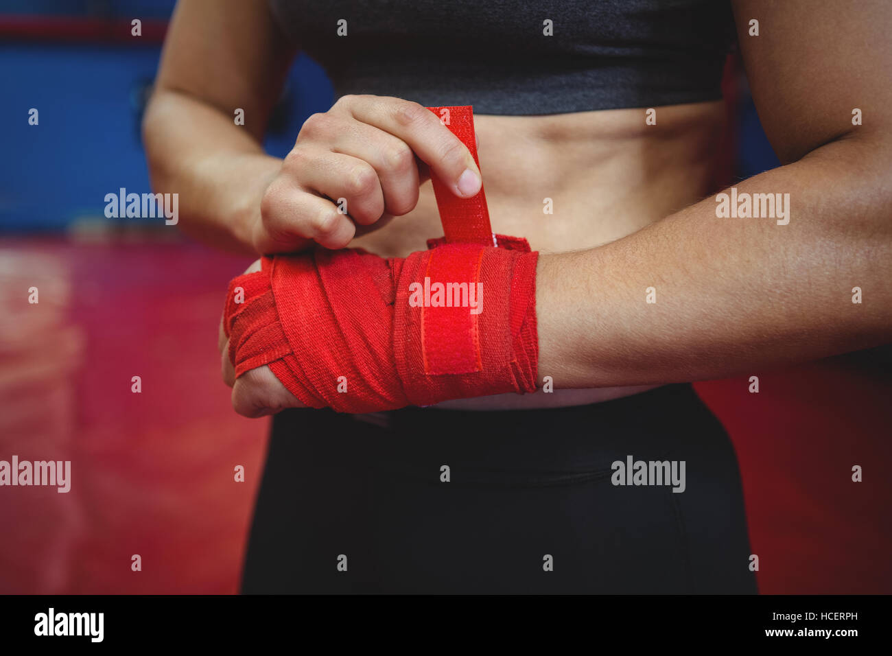 Woman wearing red boxing hi-res stock photography and images - Alamy