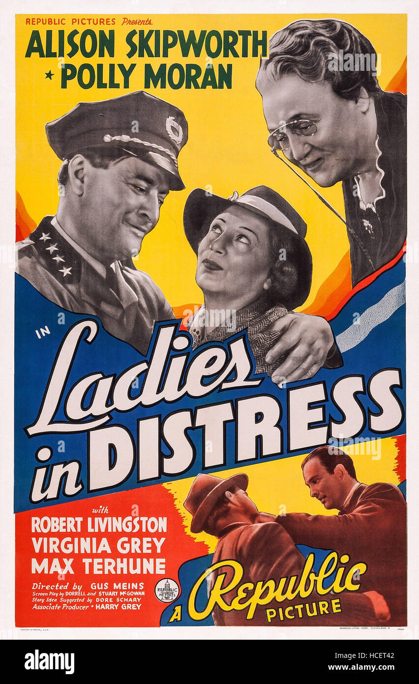 LADIES IN DISTRESS, US poster art, top, from left: Max Terhune, Polly Moran, Alison Skipworth ...