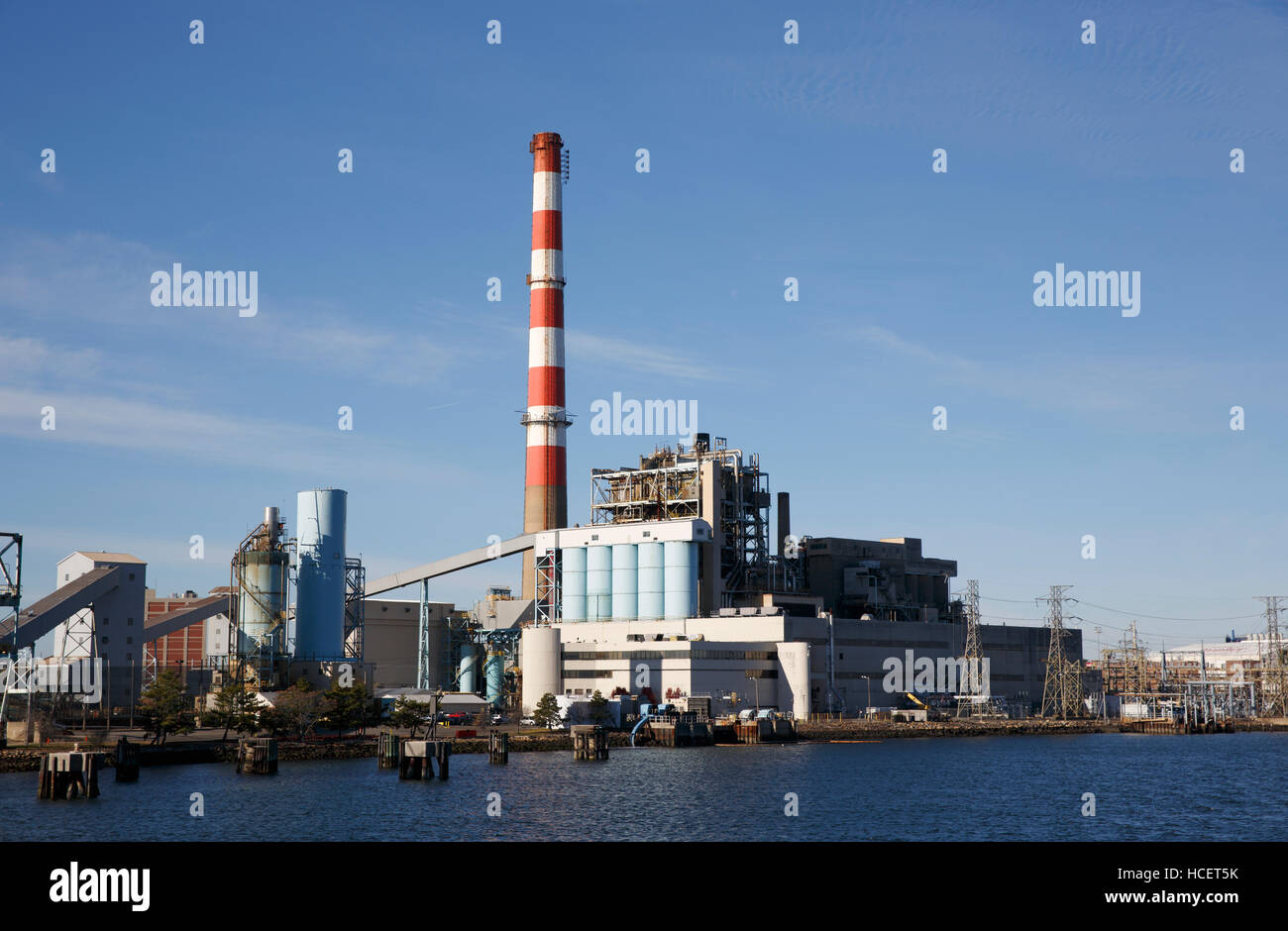 Waterfront power plant, Bridgeport Connecticut Stock Photo - Alamy