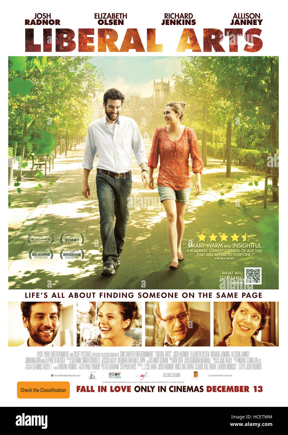 LIBERAL ARTS, Australian poster art, top, from left: Josh Radnor ...