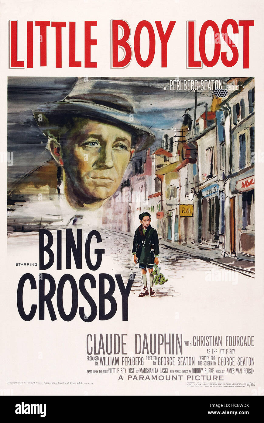 LITTLE BOY LOST, US poster art, from top: Bing Crosby, Christian ...