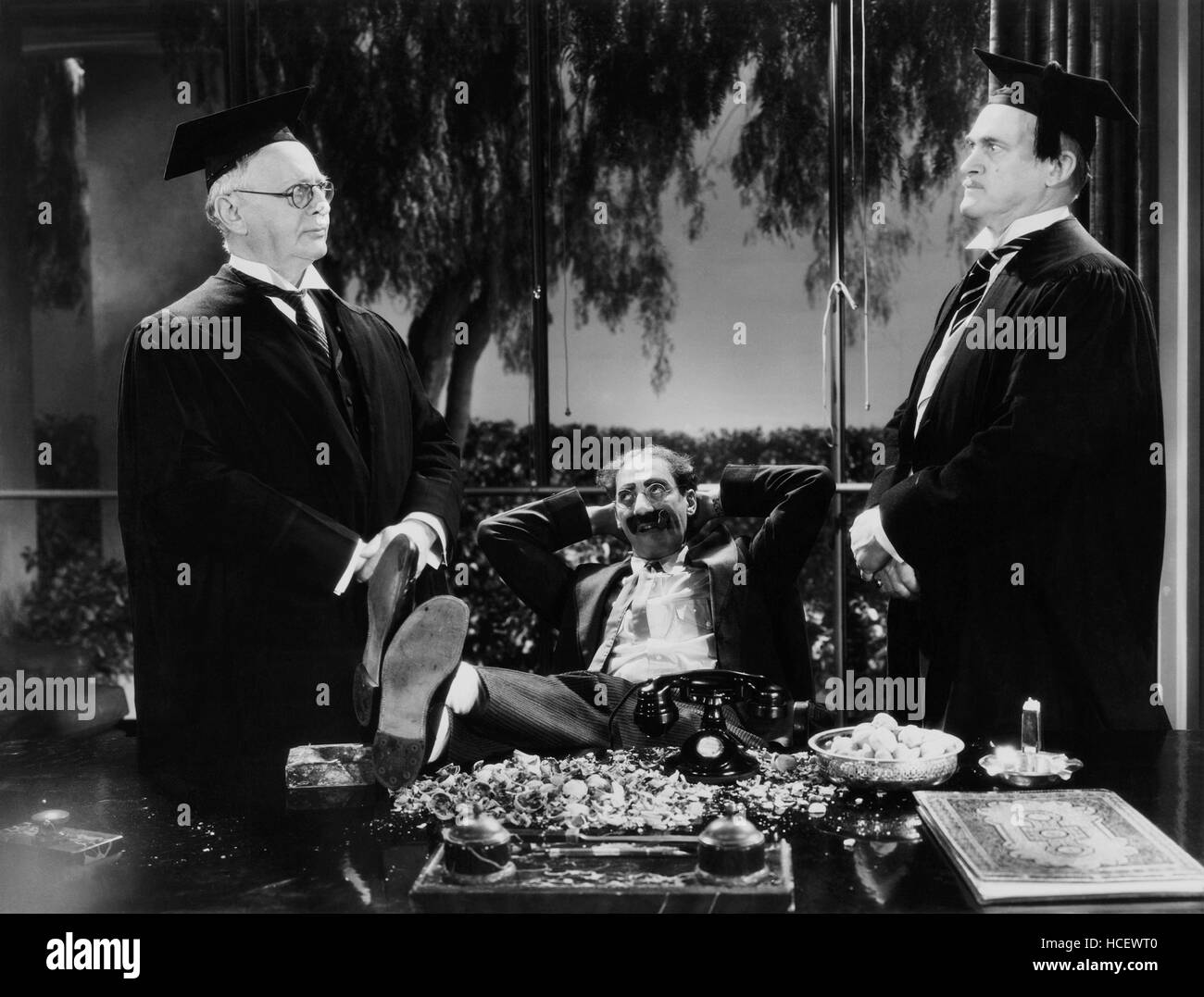 HORSE FEATHERS, from left: E.H. Calvert, Groucho Marx, Edward LeSaint ...