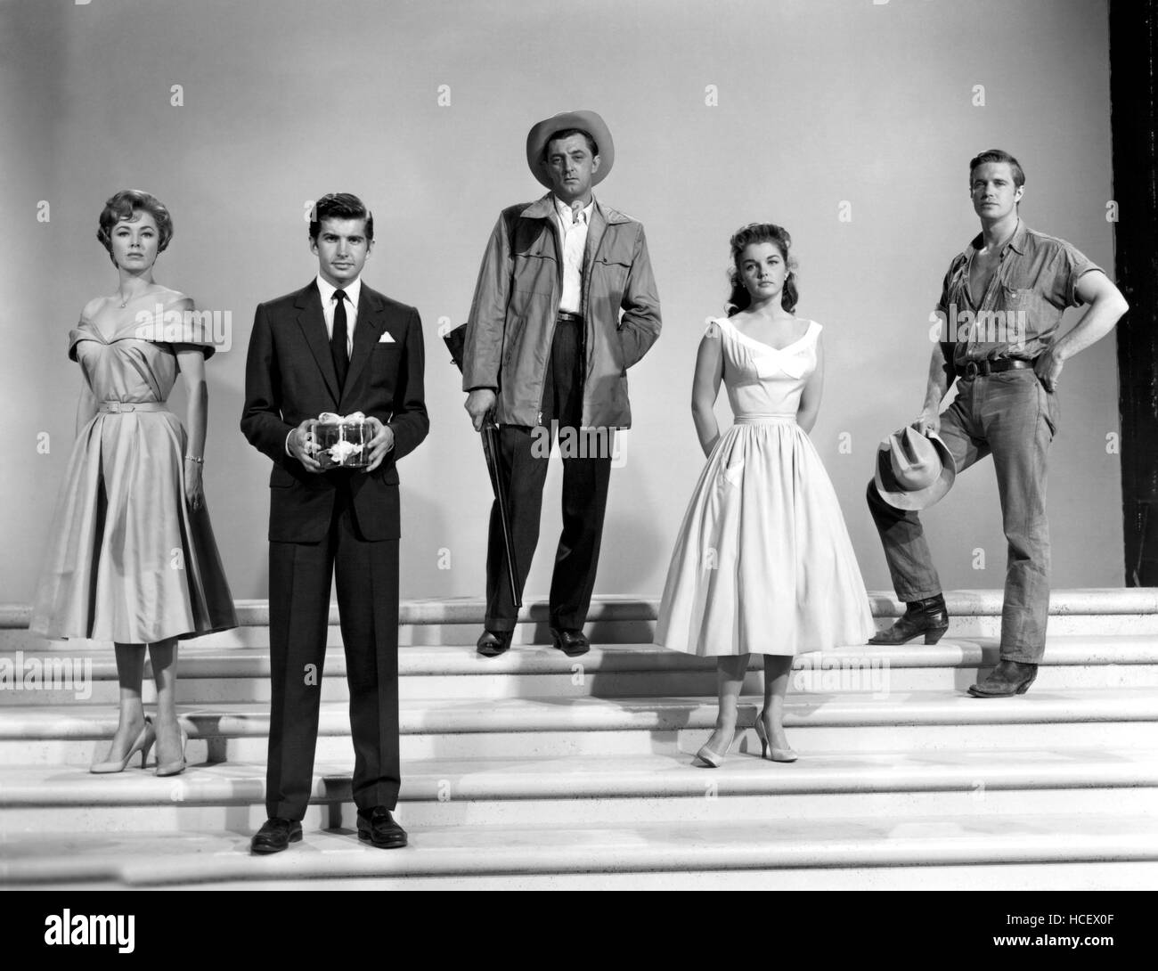 HOME FROM THE HILL, from left: Eleanor Parker, George Hamilton, Robert ...