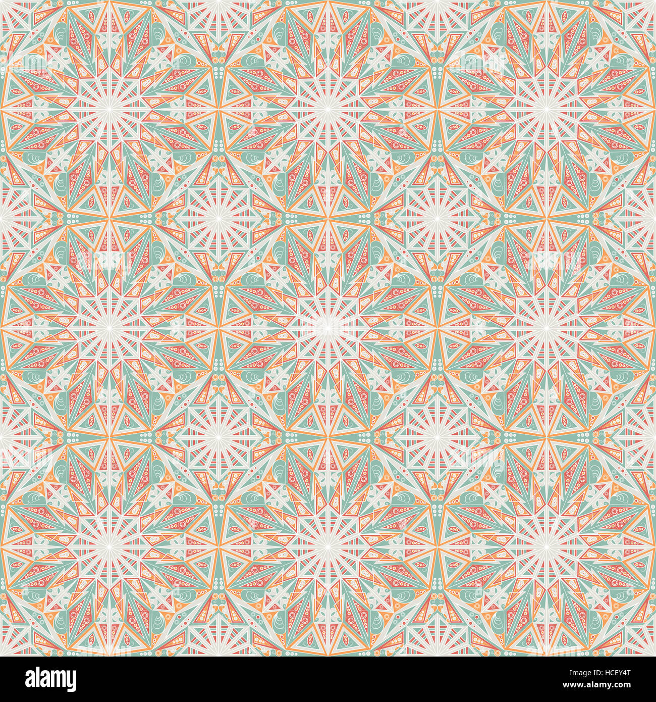 Vector seamless pattern. Colorful ethnic ornament. Arabesque style ...