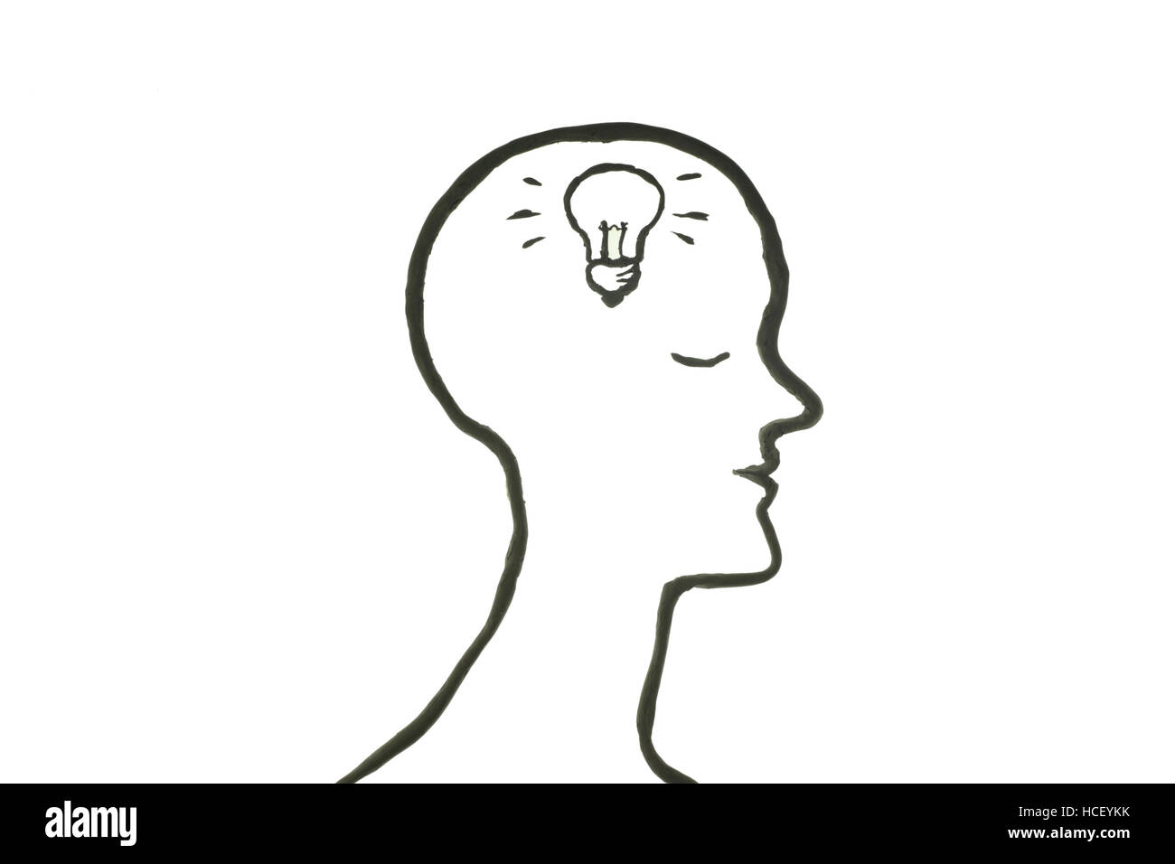 Plain background brain hi-res stock photography and images - Alamy