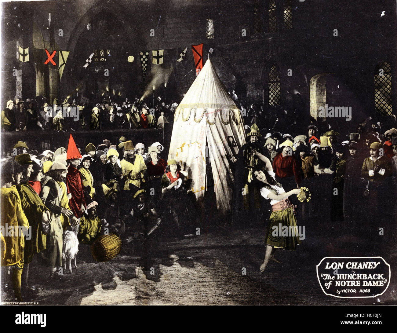 THE HUNCHBACK OF NOTRE DAME, lobbycard, Patsy Ruth Miller (dancing ...