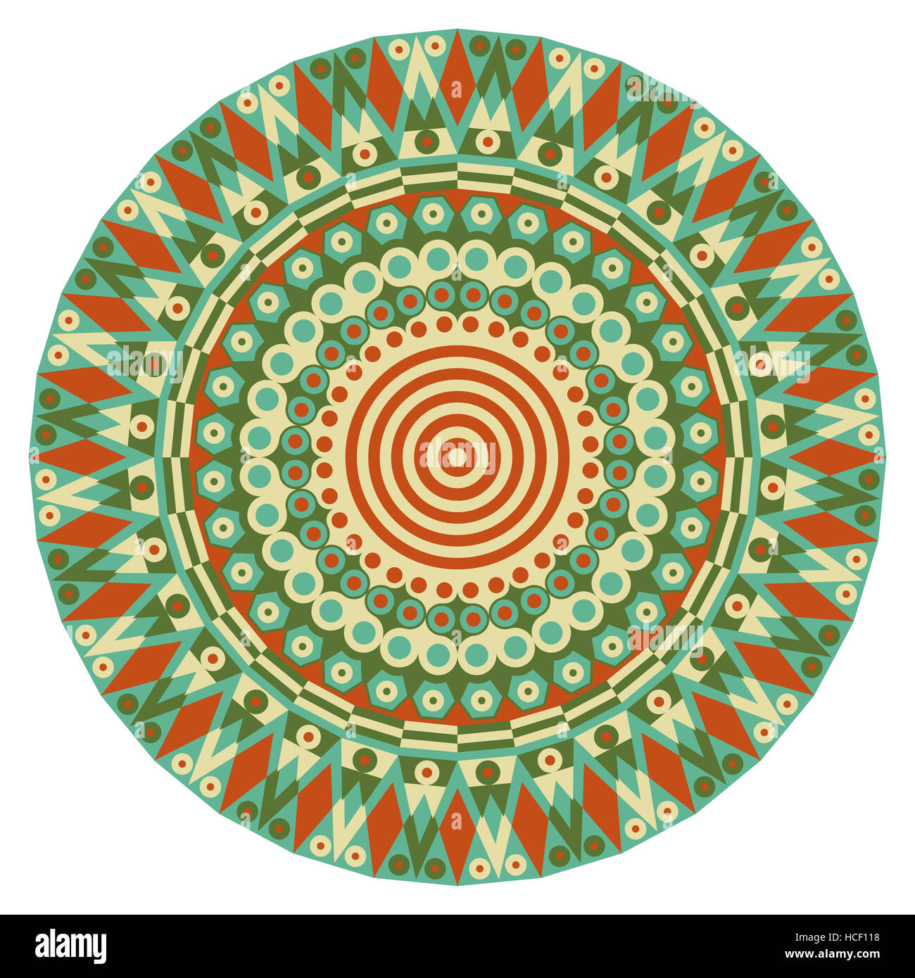 Colorful round ethnic pattern. Element for design Stock Photo - Alamy