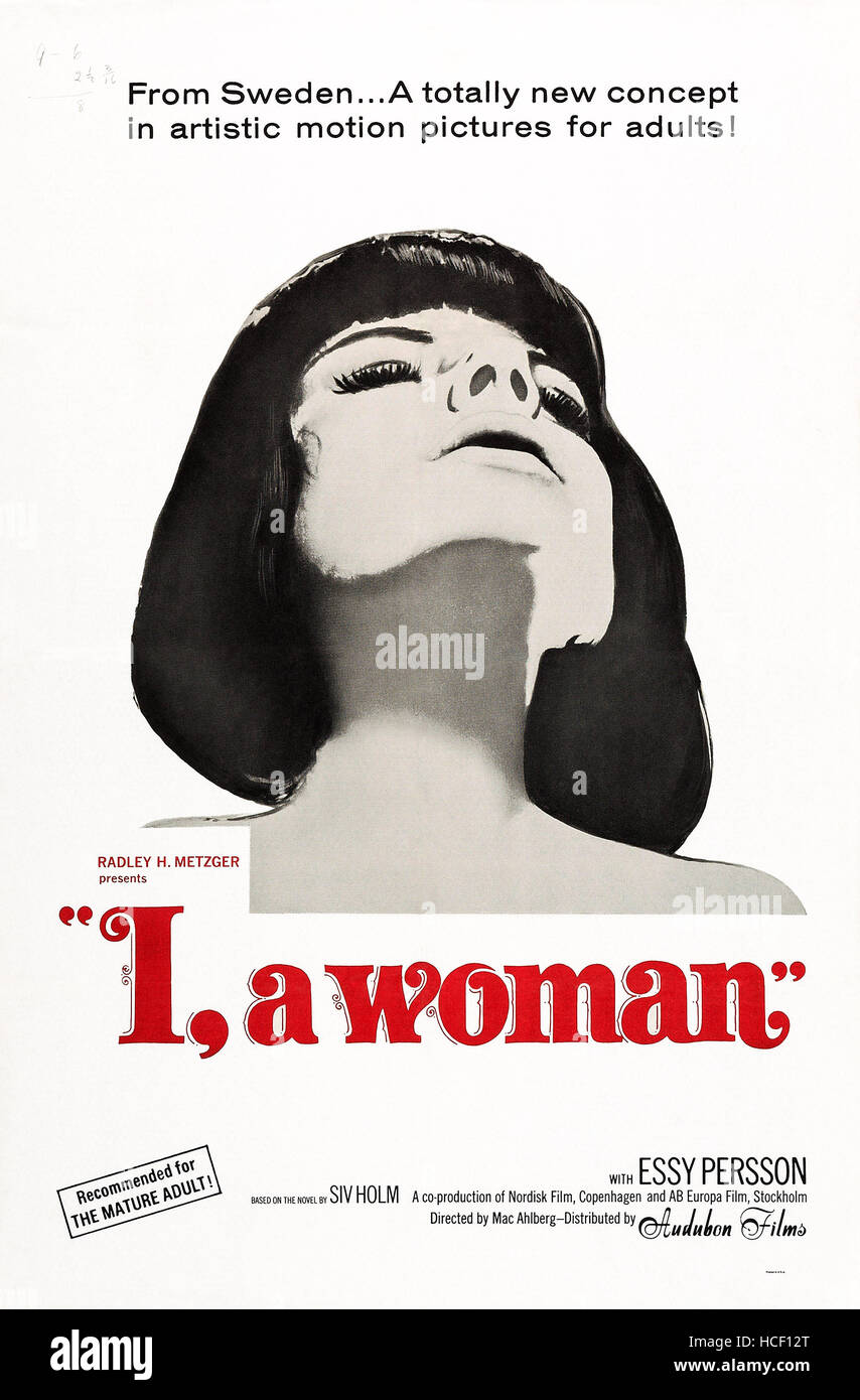 I, A WOMAN, (aka JEG - EN KVINDE), US poster, Essy Persson, 1965 Stock ...