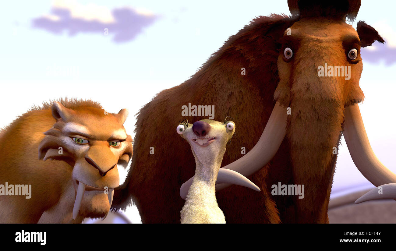 ICE AGE, Diego, Sid the Sloth, Manfred, 2002, TM & Copyright (c) 20th Century Fox Film Corp. All ...
