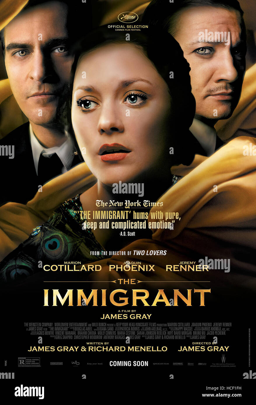 THE IMMIGRANT, US poster art, from left: Joaquin Phoenix, Marion ...