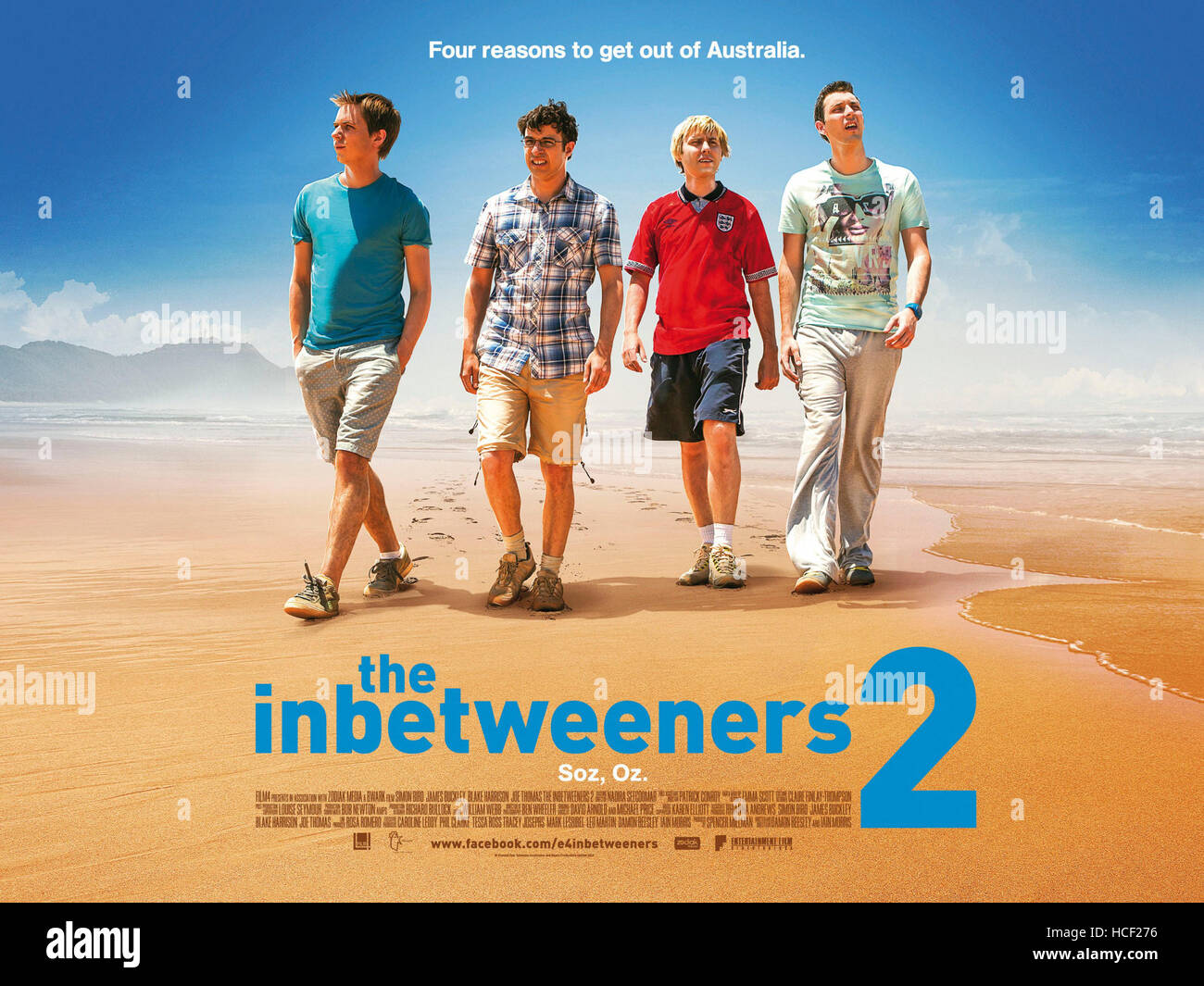 THE INBETWEENERS 2, British poster art, from left: Blake Harrison ...