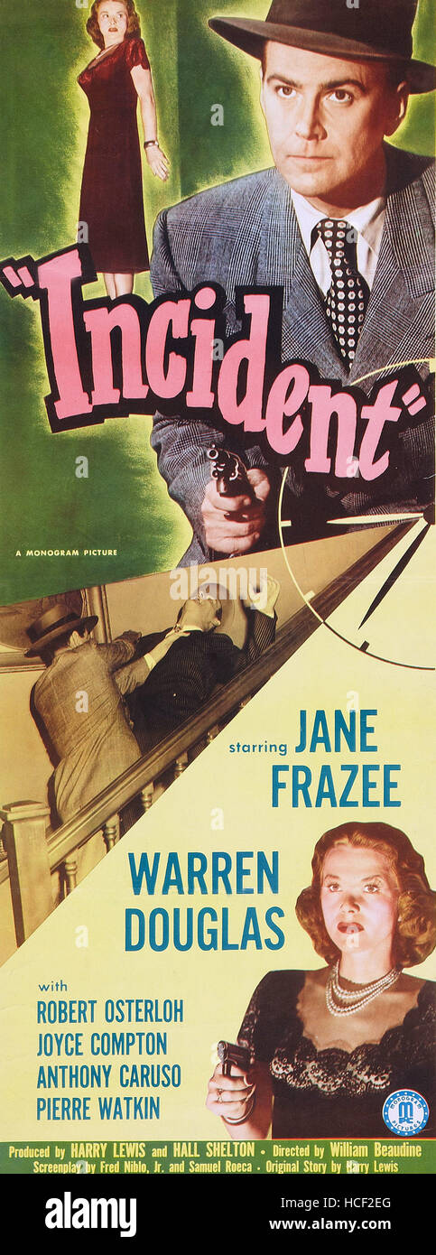 INCIDENT, insert, top right: Warren Douglas, bottom: Joyce Compton, 1948 Stock Photo - Alamy