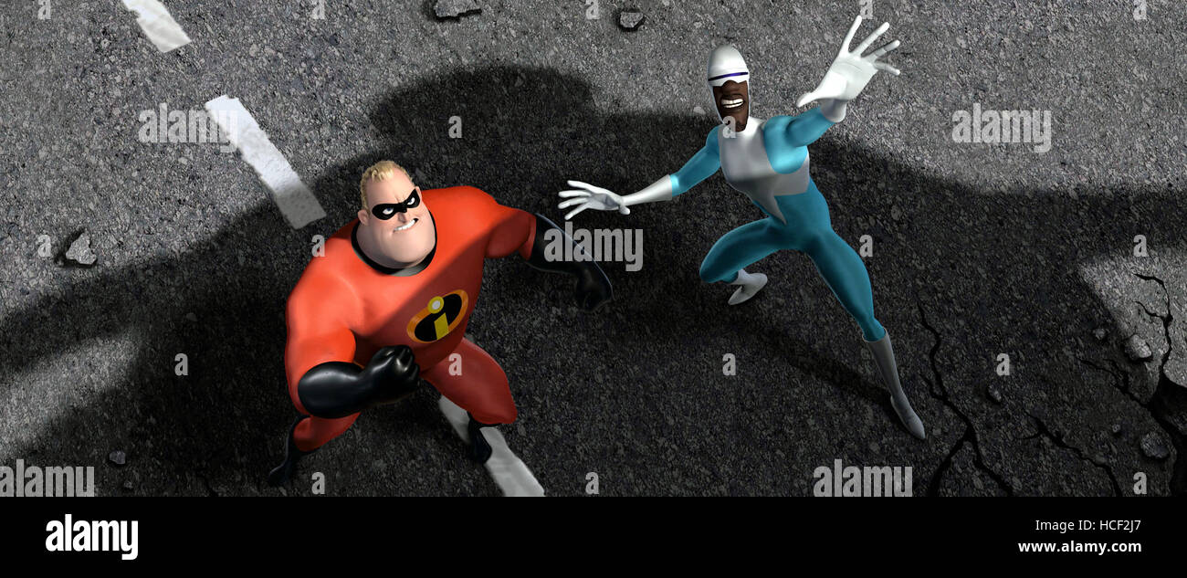 THE INCREDIBLES, Mr. Incredible, Frozone, 2004, (c) Walt Disney ...