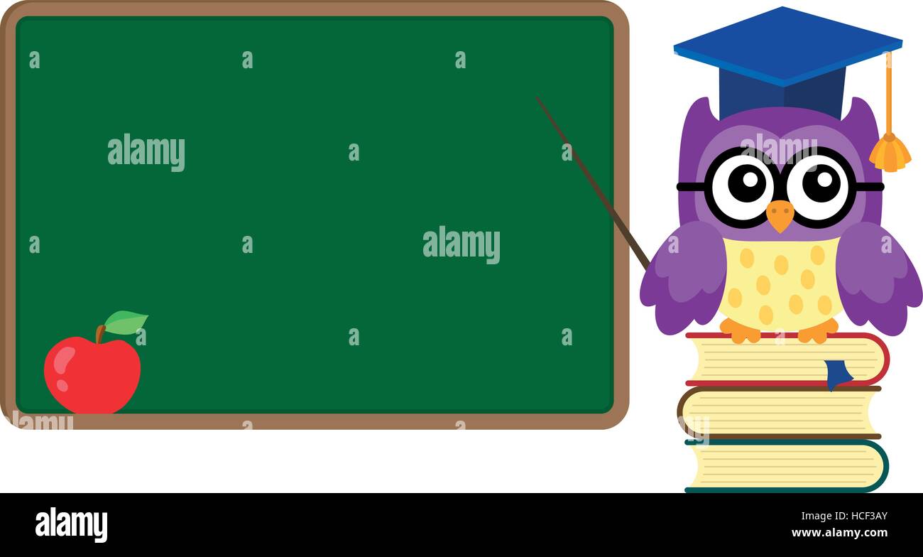 Stylized school owl theme image 3 - eps10 vector illustration Stock ...