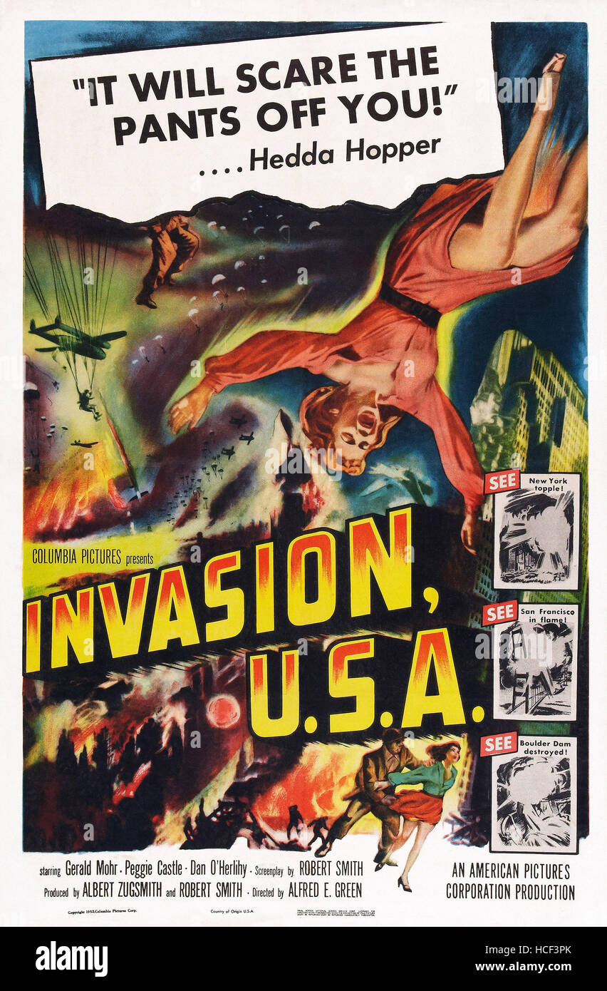 INVASION U.S.A., US poster art, 1952 Stock Photo - Alamy