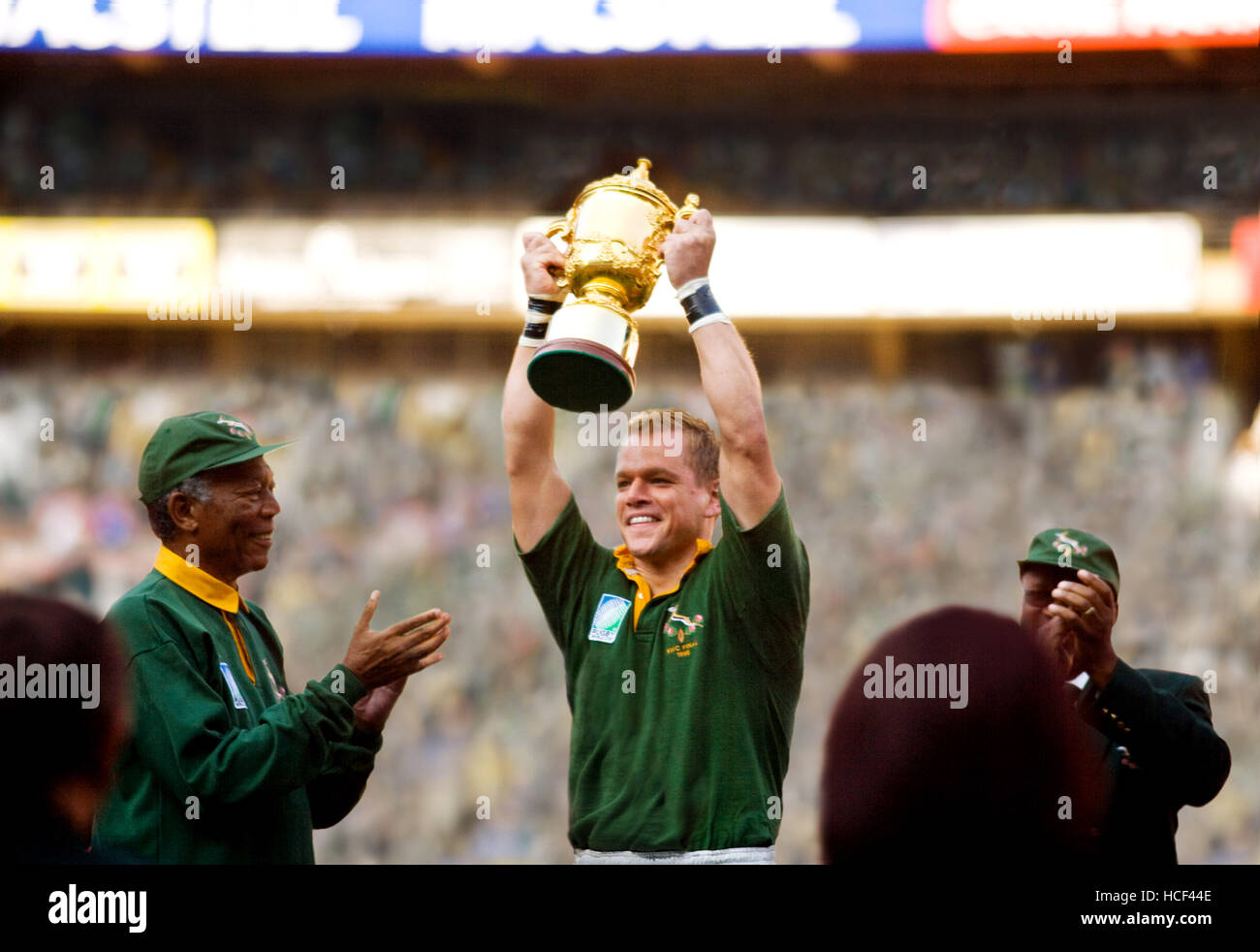 INVICTUS, from left: Morgan Freeman as Nelson Mandela, Matt Damon, 2009 ...
