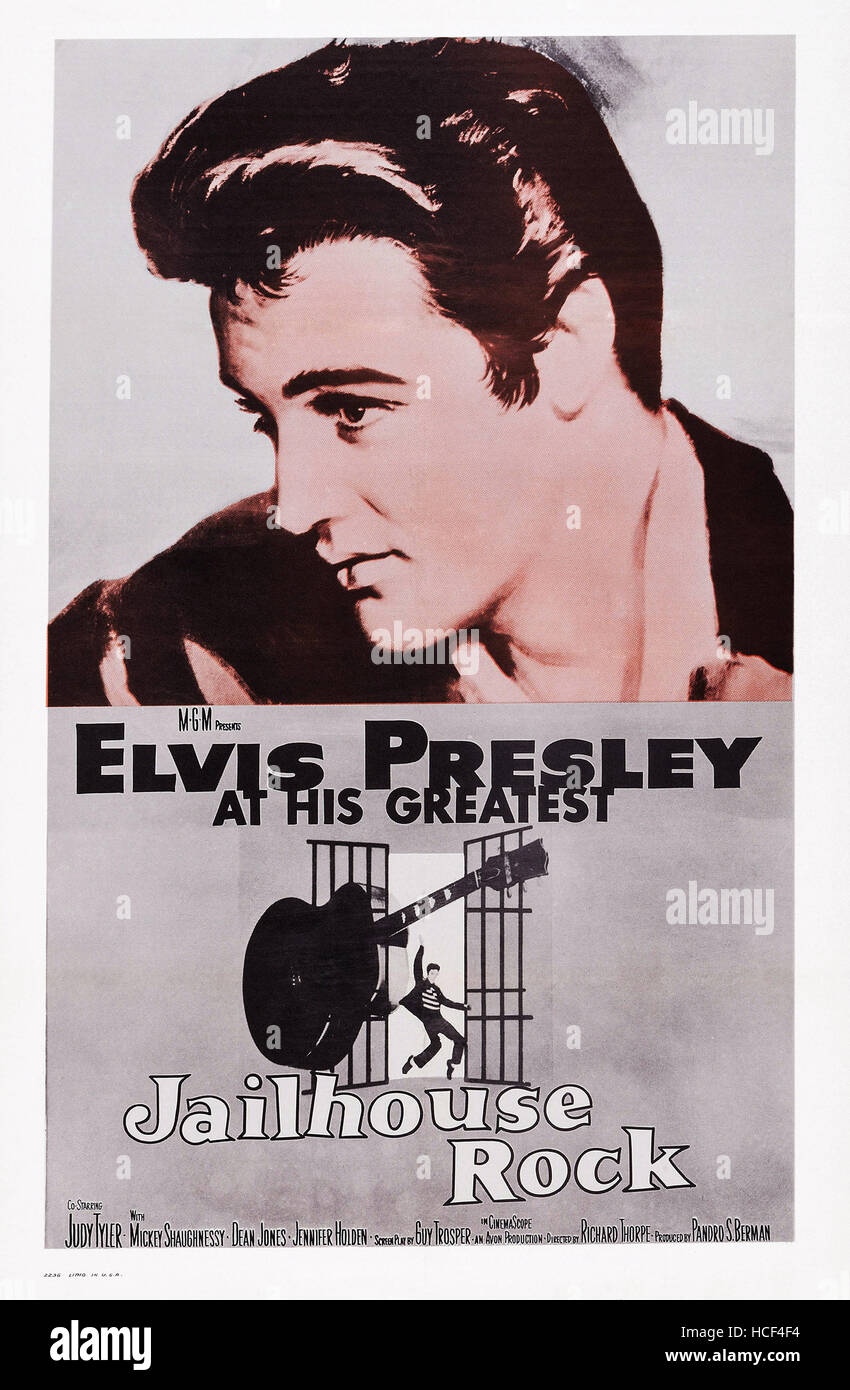 JAILHOUSE ROCK, US poster, Elvis Presley, 1957 Stock Photo - Alamy