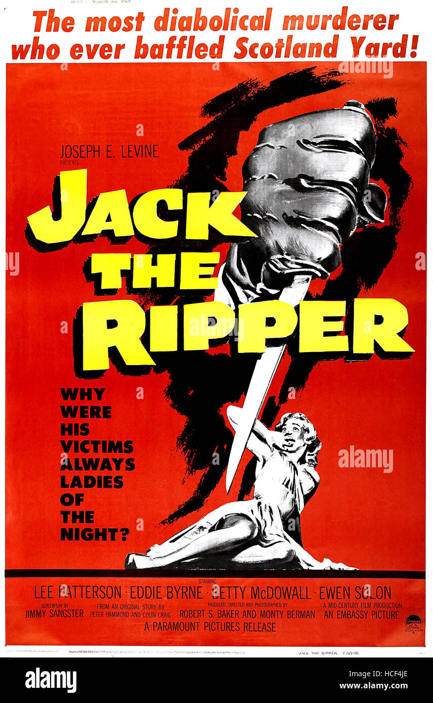 JACK THE RIPPER, poster, 1959 Stock Photo - Alamy
