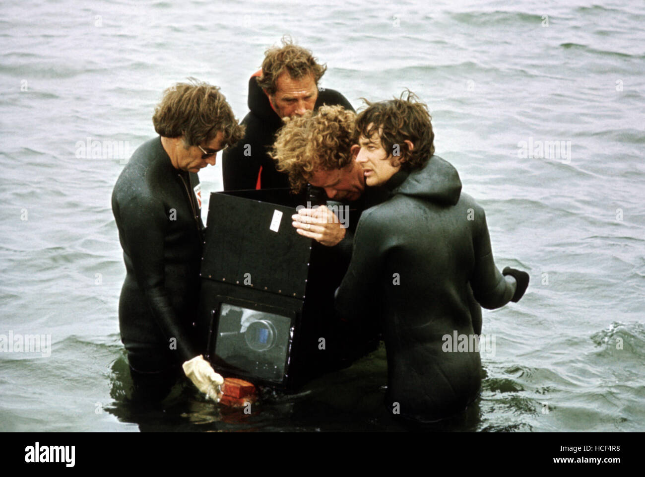 JAWS, director Steven Spielberg on set, 1975 Stock Photo - Alamy