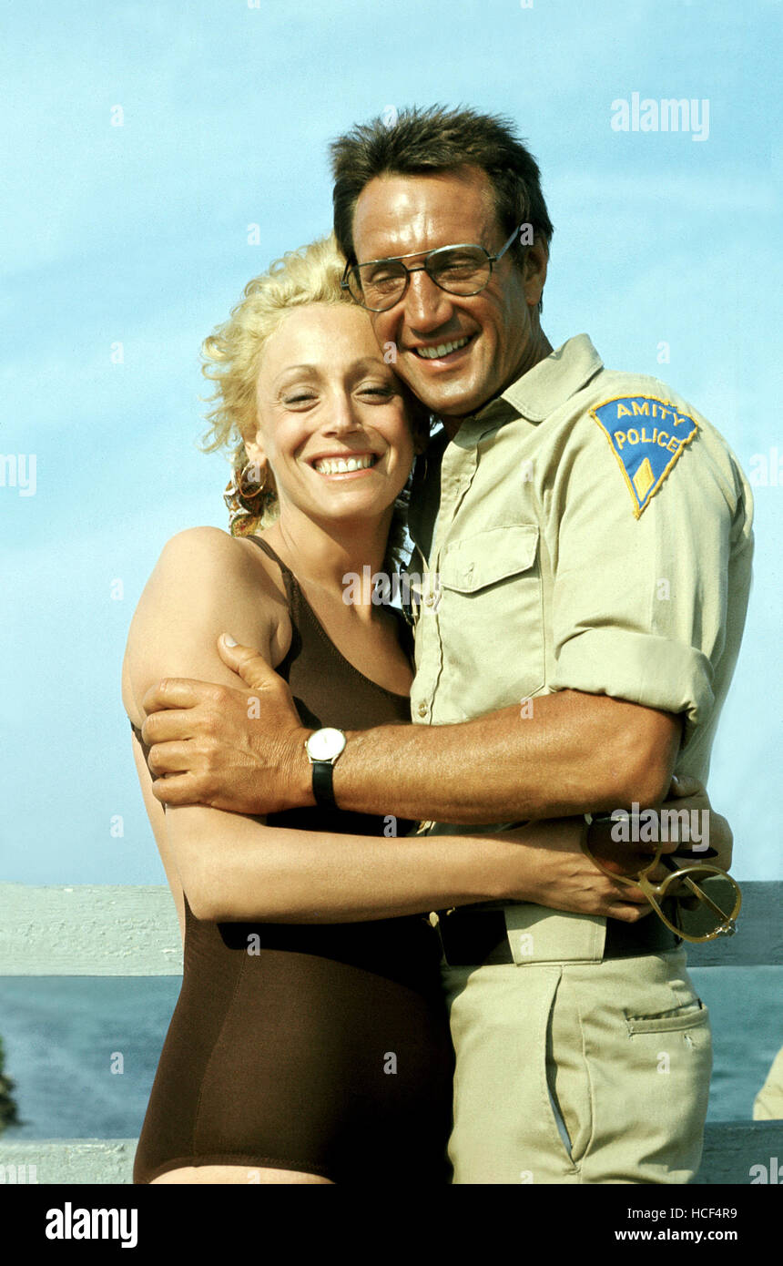 JAWS, Lorraine Gary, Roy Scheider, 1975 Stock Photo - Alamy