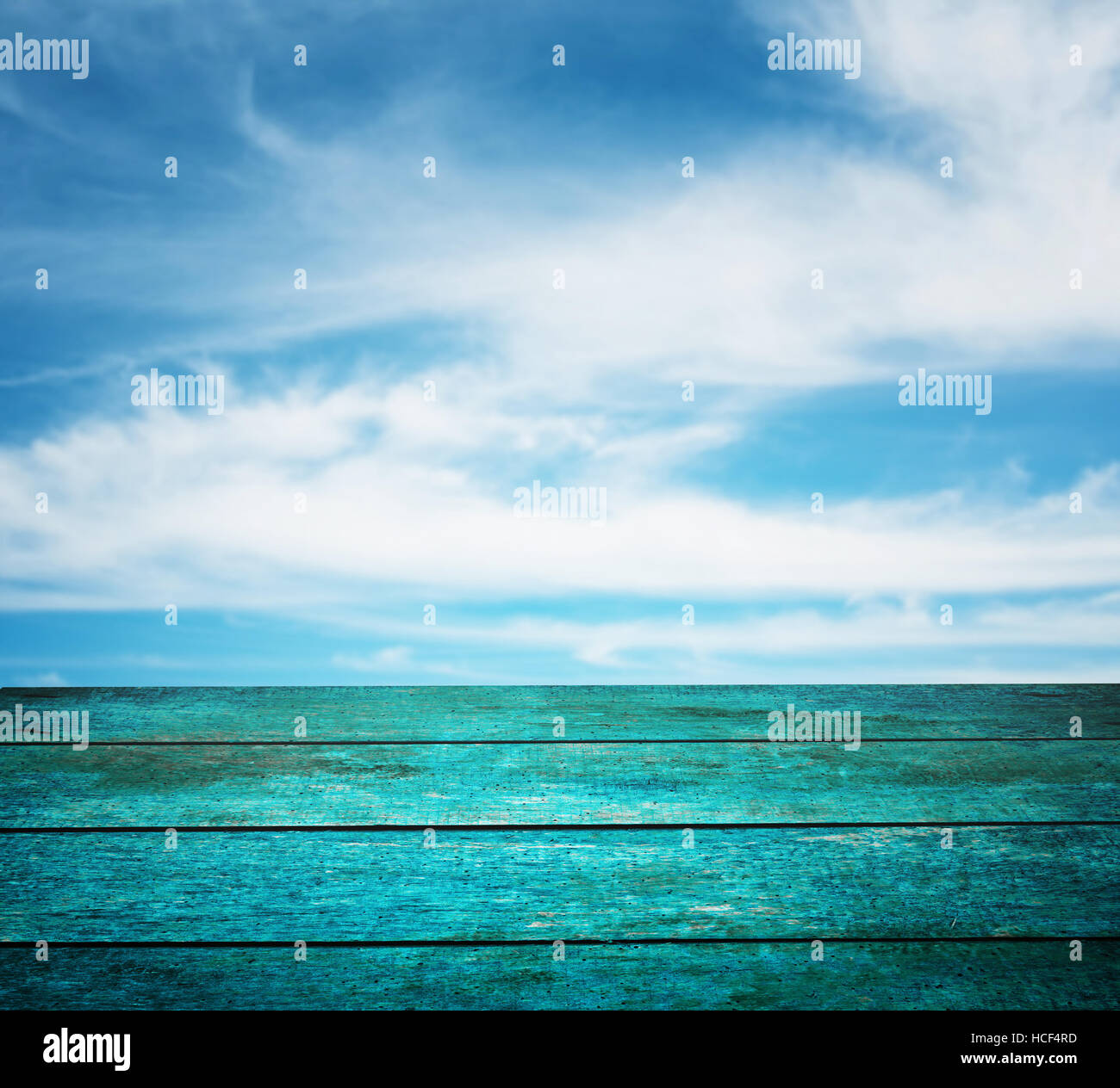 wood table surface and sky Stock Photo - Alamy