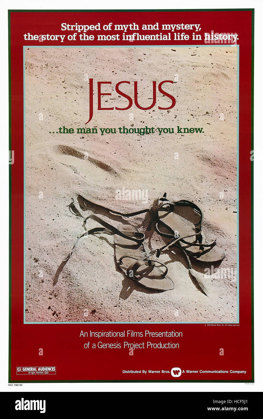 JESUS, (aka THE JESUS FILM), US poster art, 1979. © Warner Brothers ...