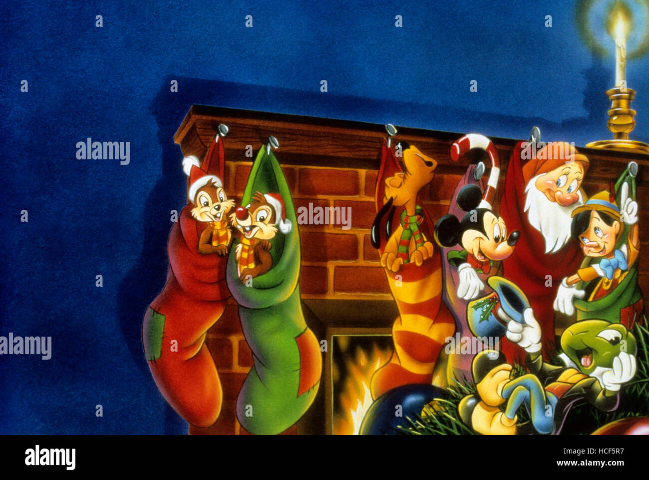 JIMINY CRICKET'S CHRISTMAS, Chip, Dale, Pluto, Mickey Mouse, Bashful ...