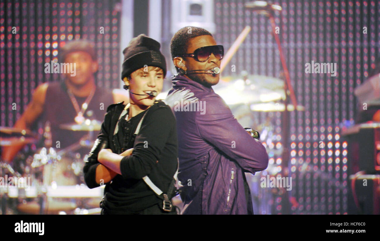 JUSTIN BIEBER: NEVER SAY NEVER, from left: Justin Bieber, Usher Raymond ...