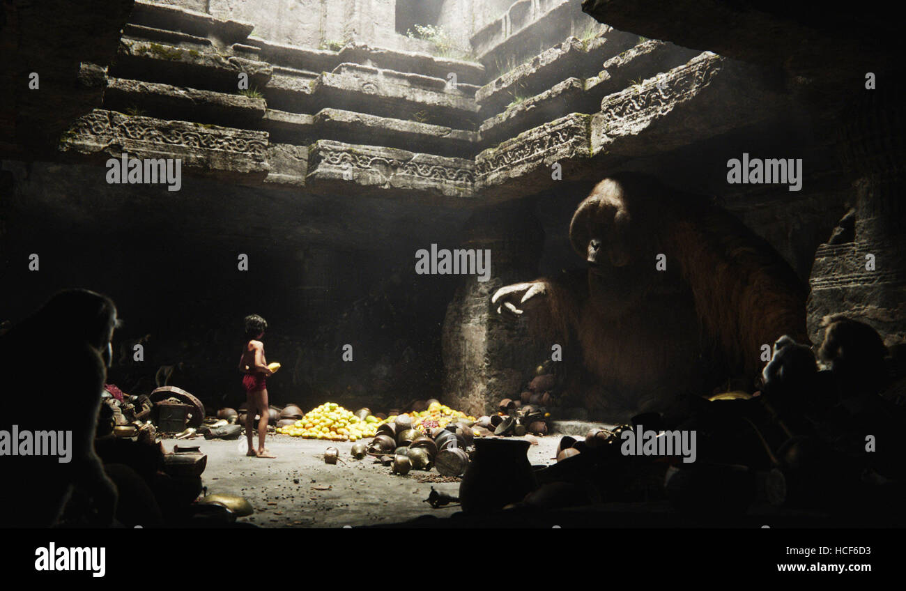 THE JUNGLE BOOK, from left: Neel Sethi, King Louie (voice: Christopher ...