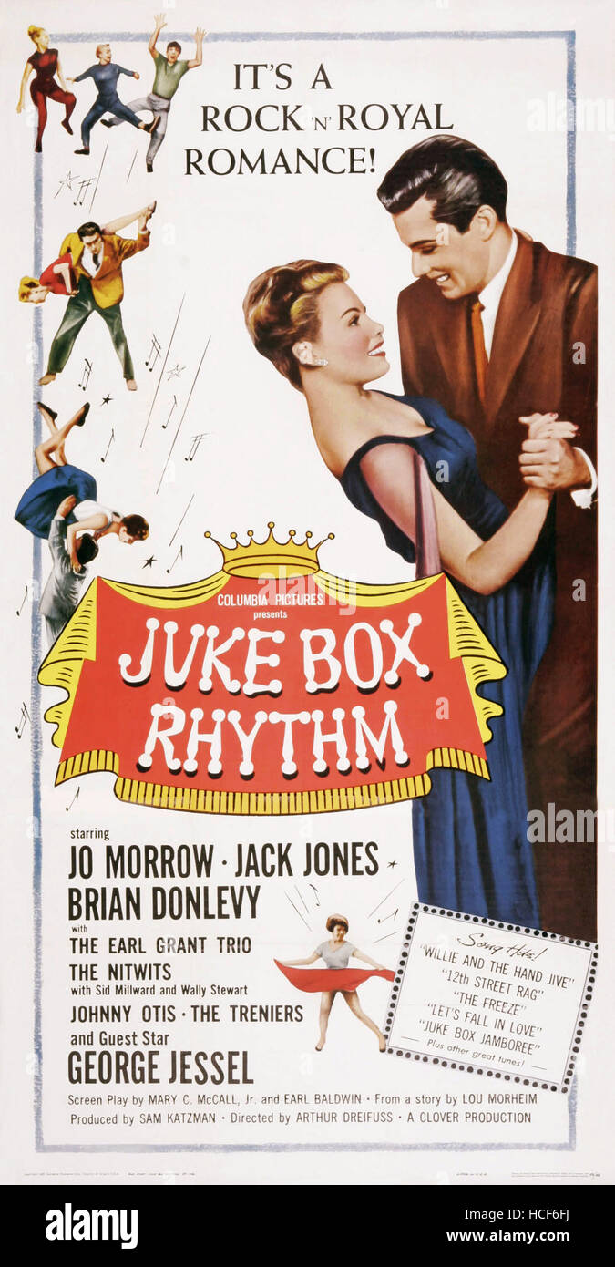 JUKE BOX RHYTHM, US poster art, from left: Jo Morrow, Jack Jones, 1959 ...