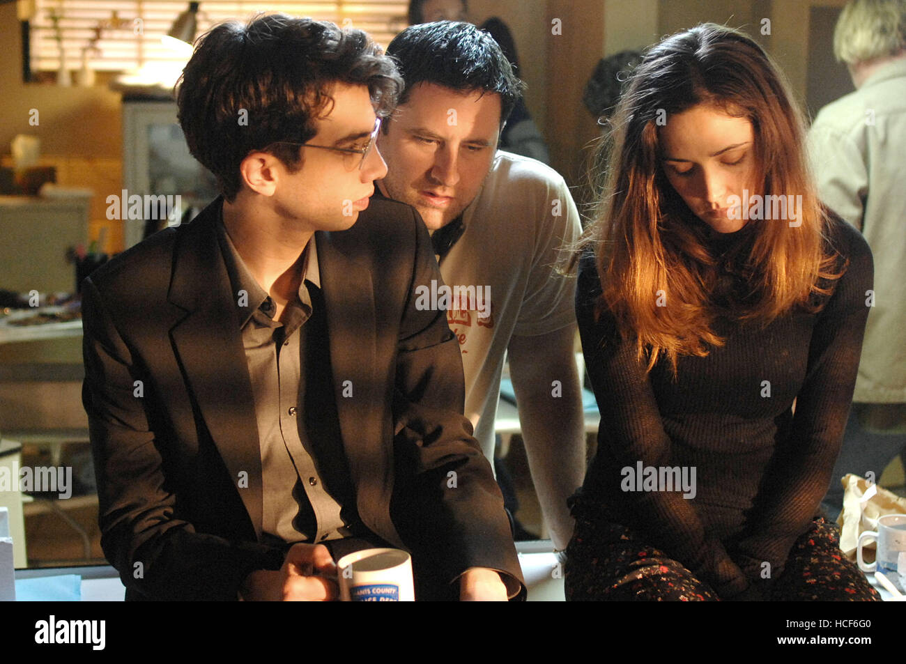 JUST BURIED, Jay Baruchel, director Chaz Thorne, Rose Byrne, on set ...