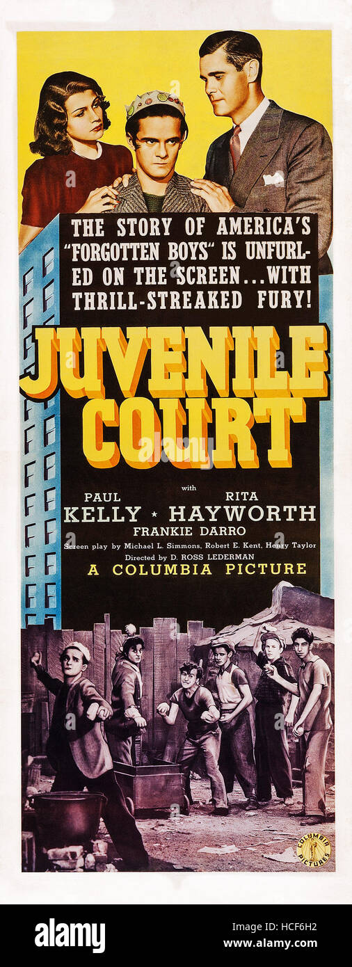 JUVENILE COURT, US poster art, top from left: Rita Hayworth, Frankie ...