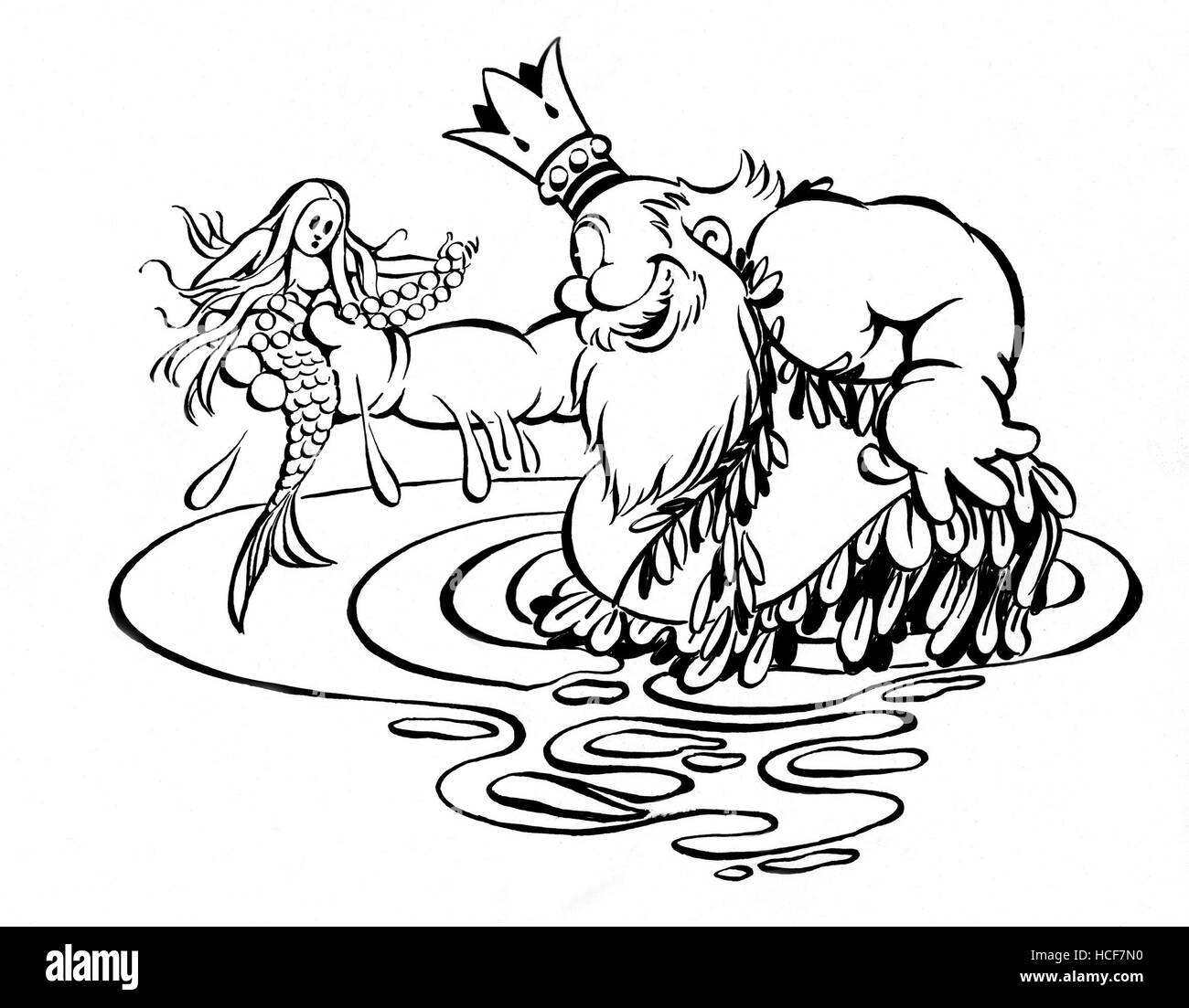 KING NEPTUNE, Mermaid, King Neptune, 1932 Stock Photo - Alamy