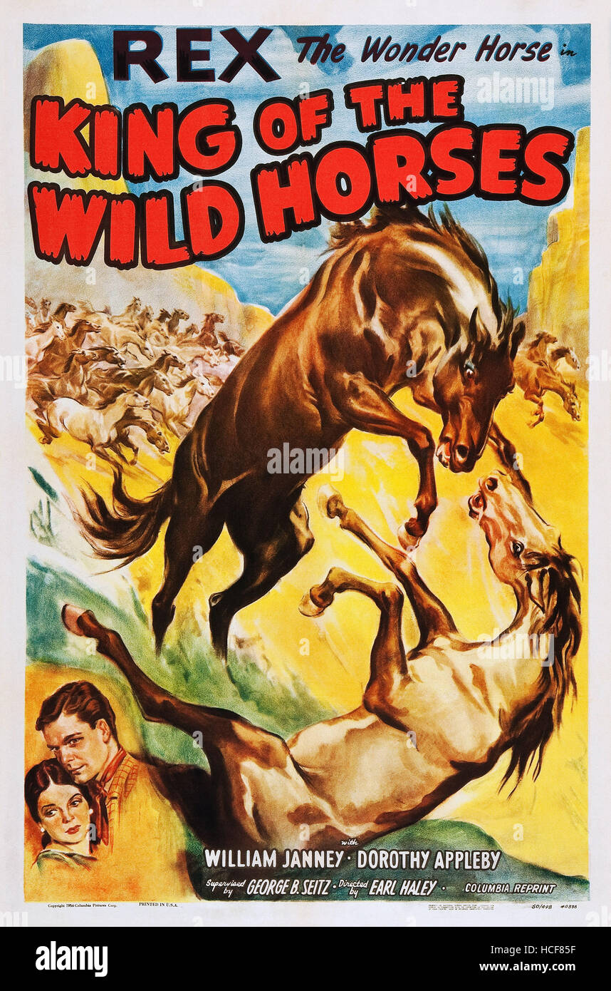 KING OF THE WILD HORSES, US poster art, from top: Rex the Wonder Horse ...