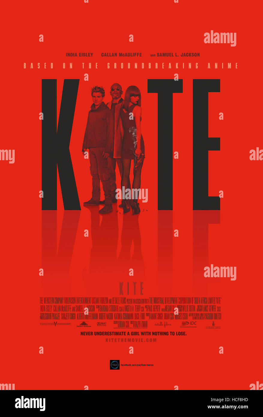 KITE, international poster art, from left: Callan McAuliffe, Samuel L ...