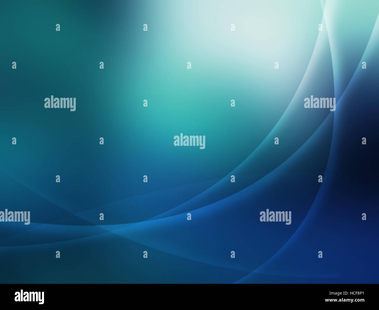 abstract blue background with soft curves of white light Stock Photo ...