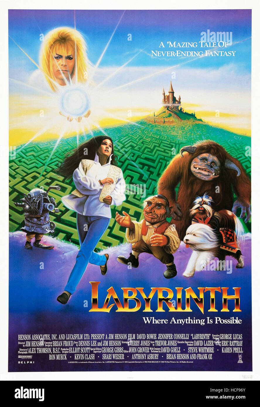 Labyrinth movie poster High Resolution Stock Photography and Images - Alamy