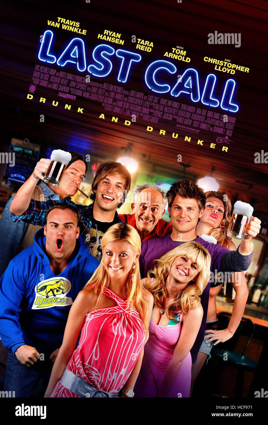 LAST CALL, poster, front, center: Tara Reid, back, from left: Tom ...