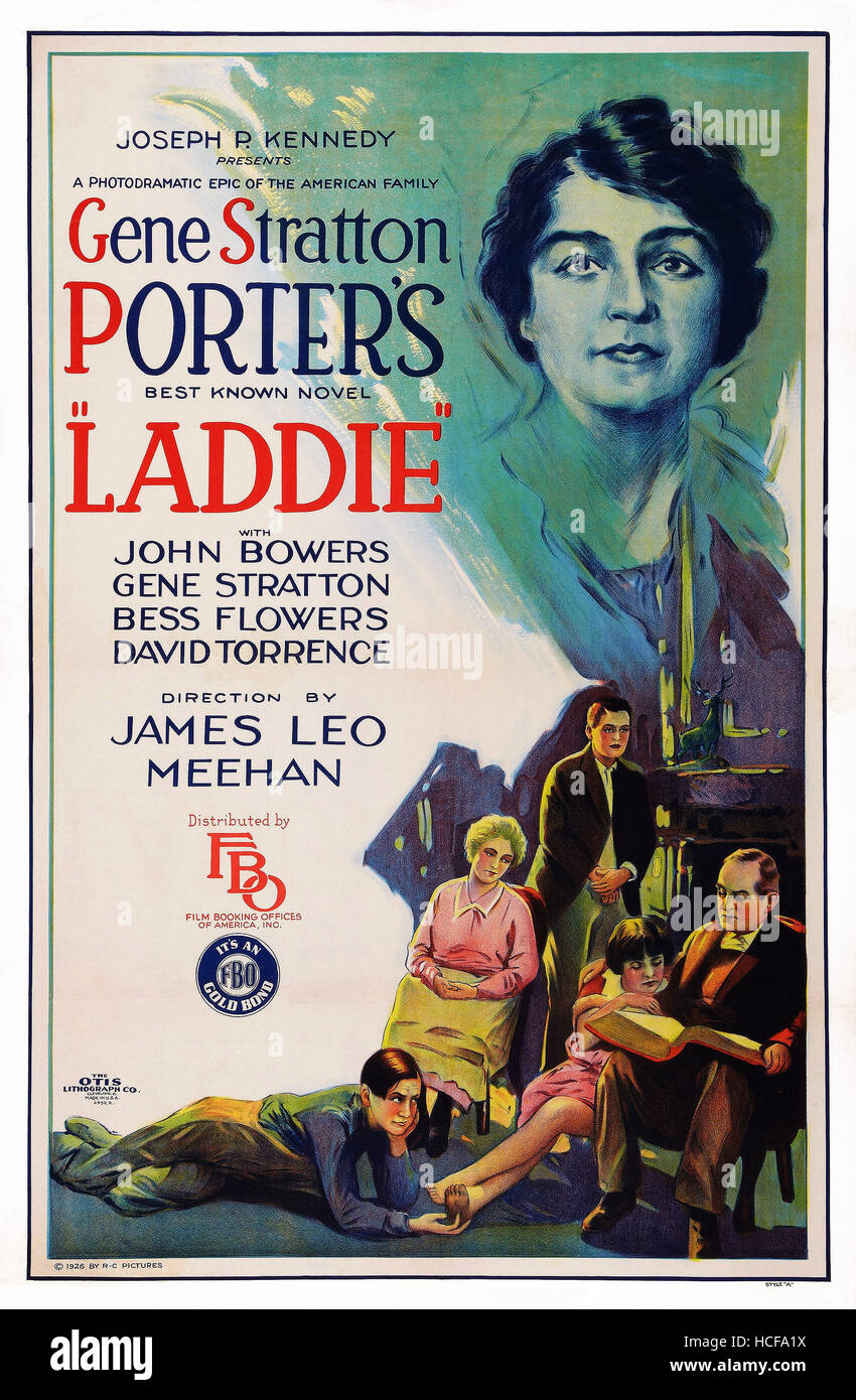 LADDIE, US poster art, top right: Gene Stratton-Porter, 1926 Stock ...