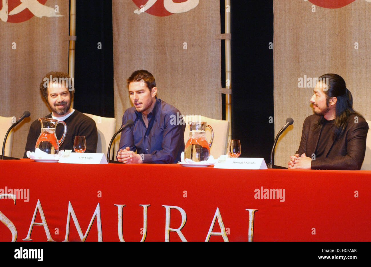 Director Edward Zwick, Tom Cruise, Hiroyuki Sanada at the European ...