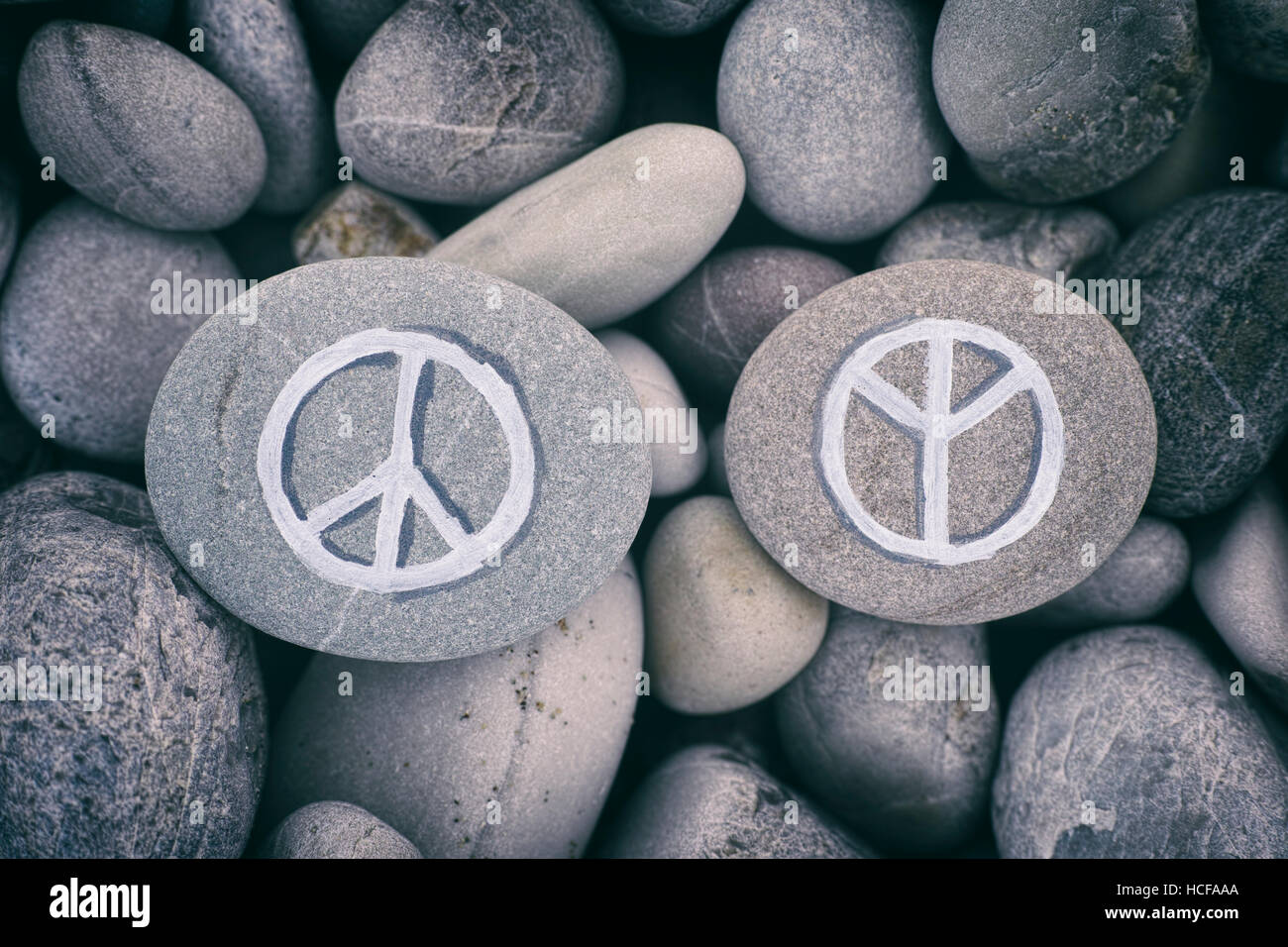 Love Peace Sign Rock