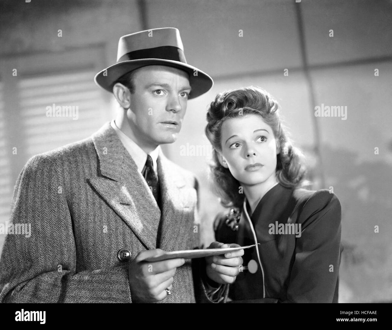 LADY SCARFACE, from left: Dennis O'Keefe, Frances Neal, 1941 Stock ...