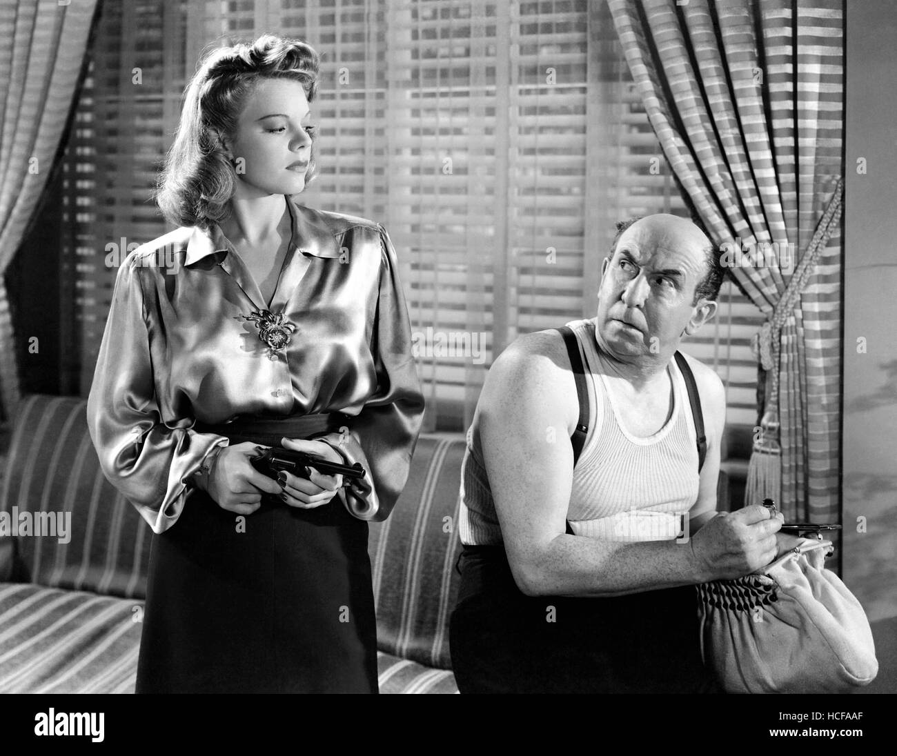 LADY SCARFACE, from left: Frances Neal, Andrew Tombes, 1941 Stock Photo ...
