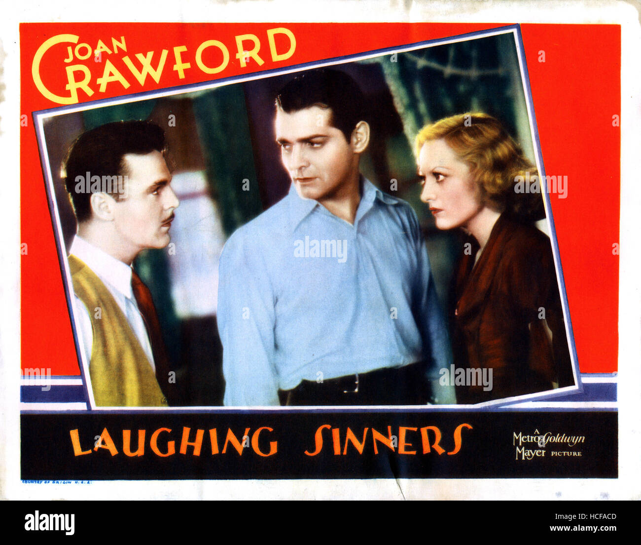 LAUGHING SINNERS, from left, Neil Hamilton, Clark Gable, Joan Crawford ...