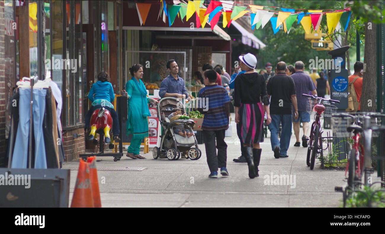 IN JACKSON HEIGHTS, 37th Avenue, 2015. ©Zipporah Films/Courtesy Everett ...