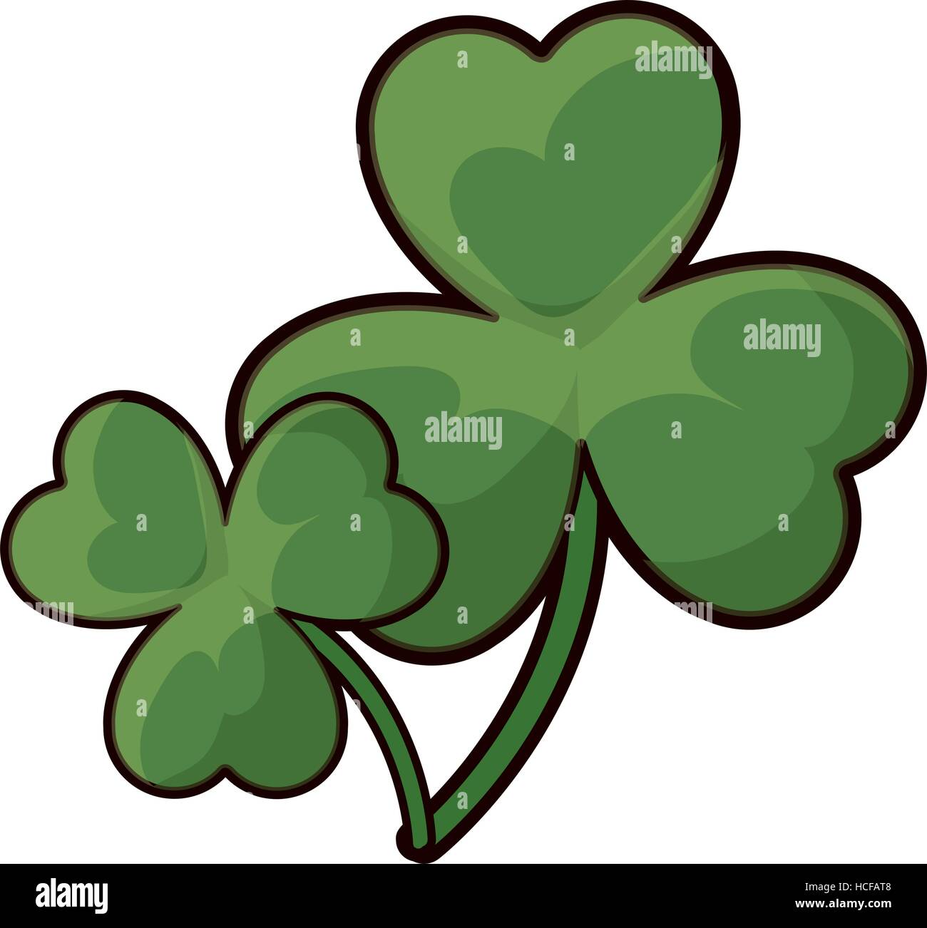 Isolated clover leaf design Stock Vector Image & Art - Alamy