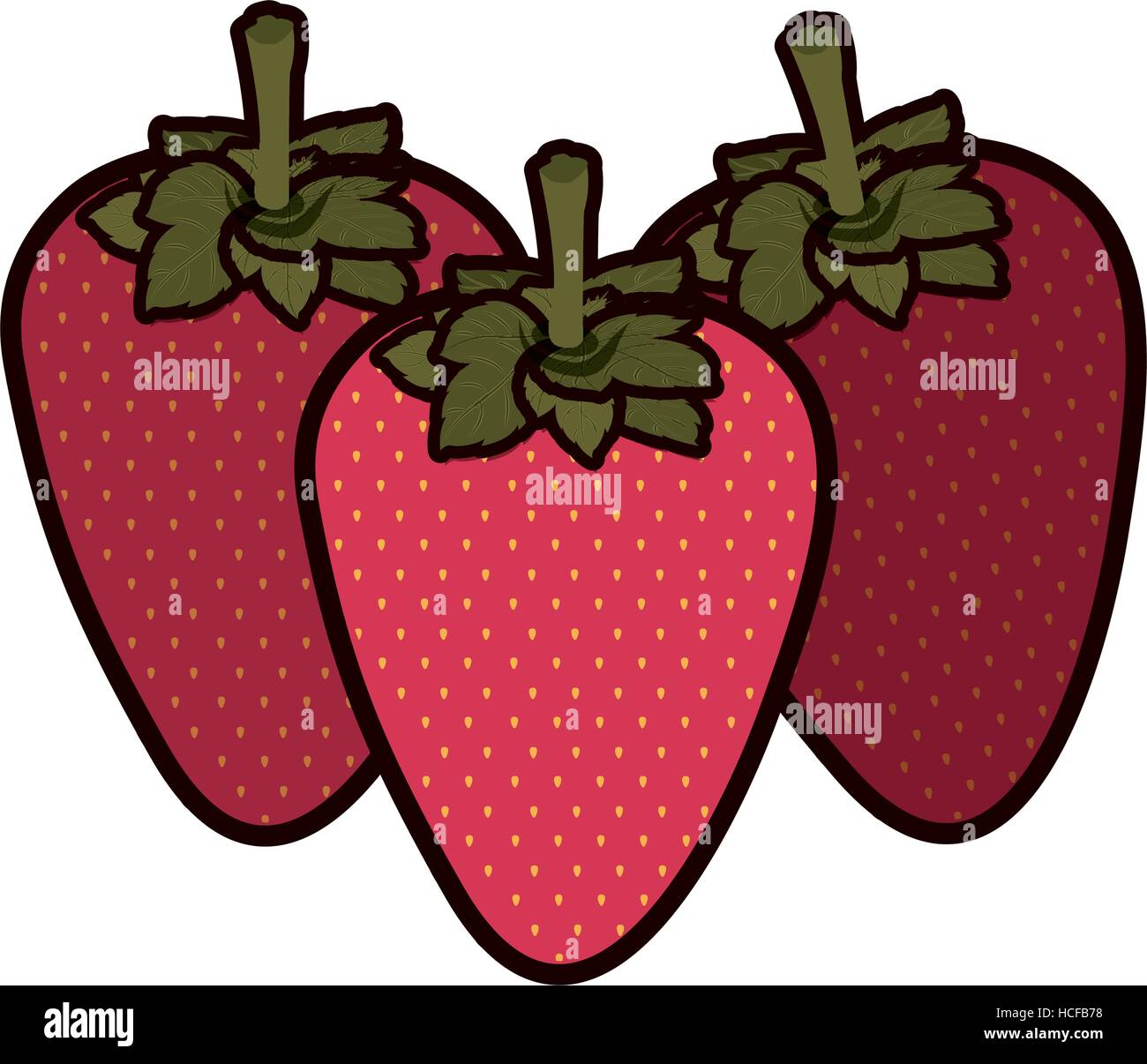 Isolated strawberry fruit design Stock Vector Image & Art - Alamy