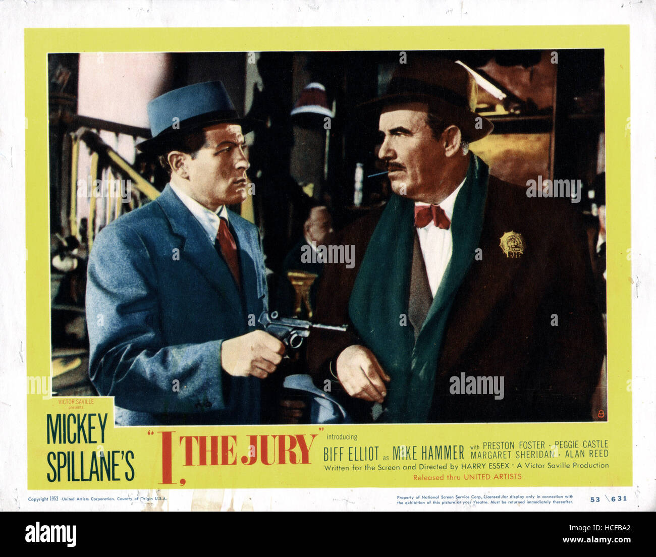 I, THE JURY, Biff Elliott, Preston Foster, 1953 Stock Photo - Alamy