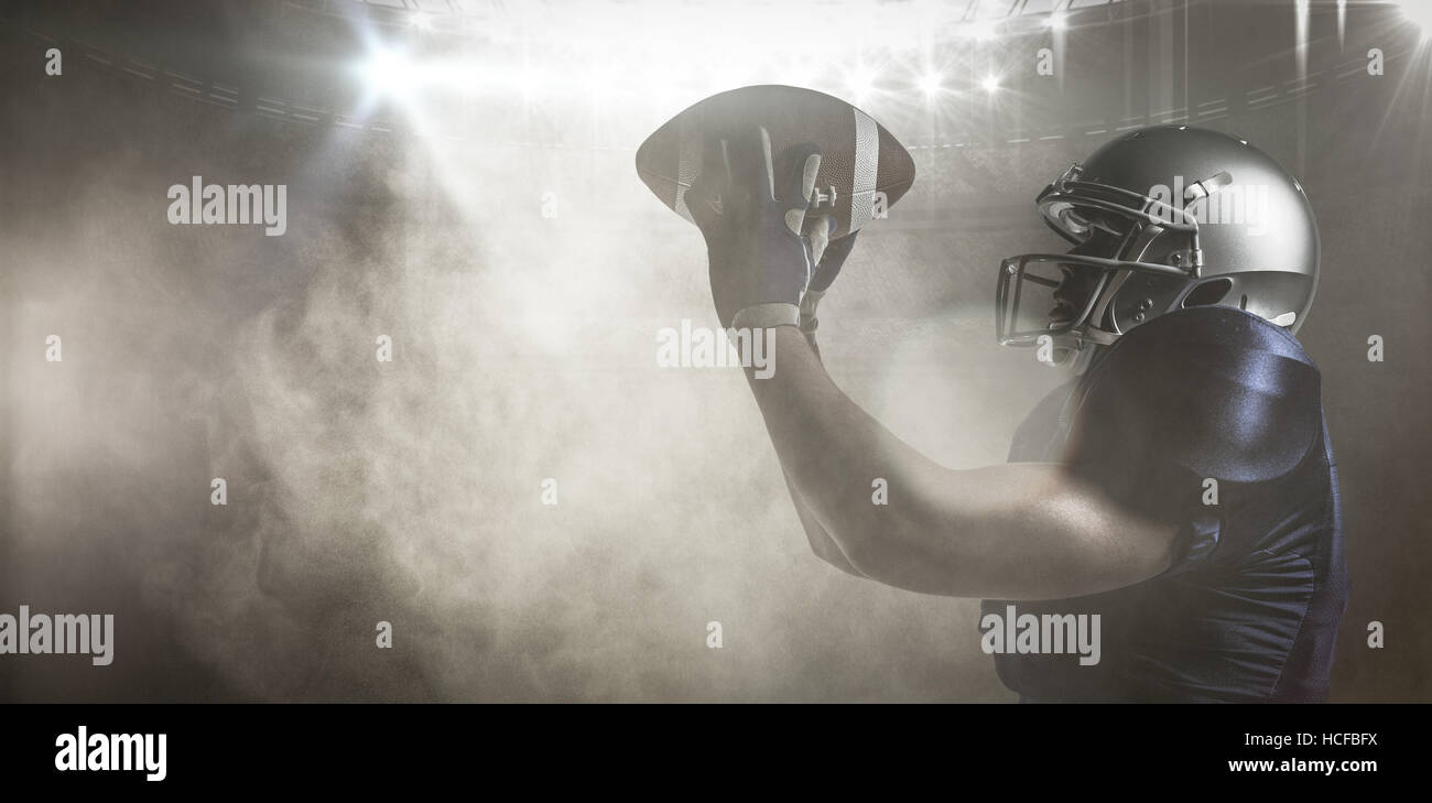 3d man catching football ball hi-res stock photography and images - Alamy